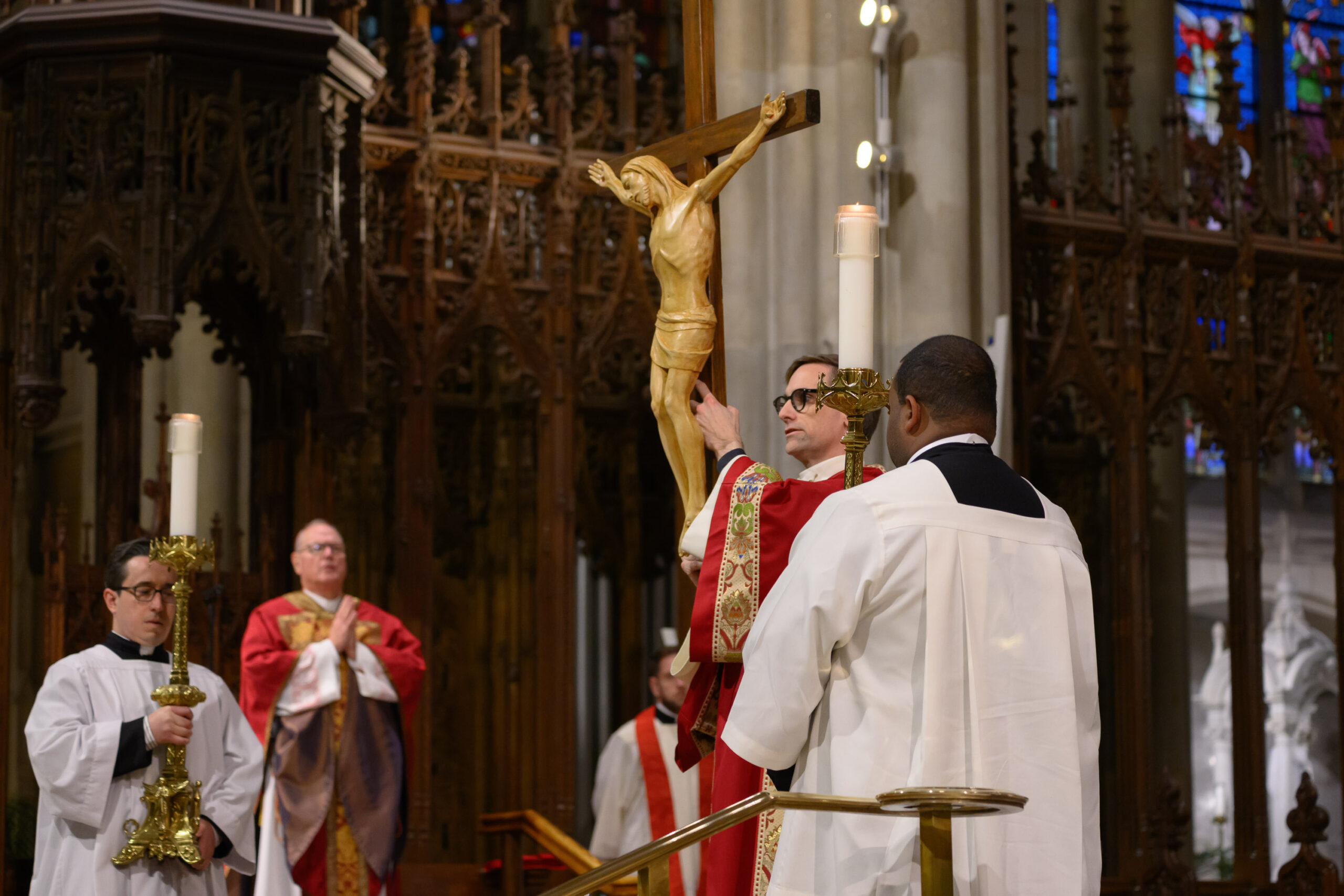 Cardinal Dolan Performs Solemn Liturgy Of The Lords Passion And Death