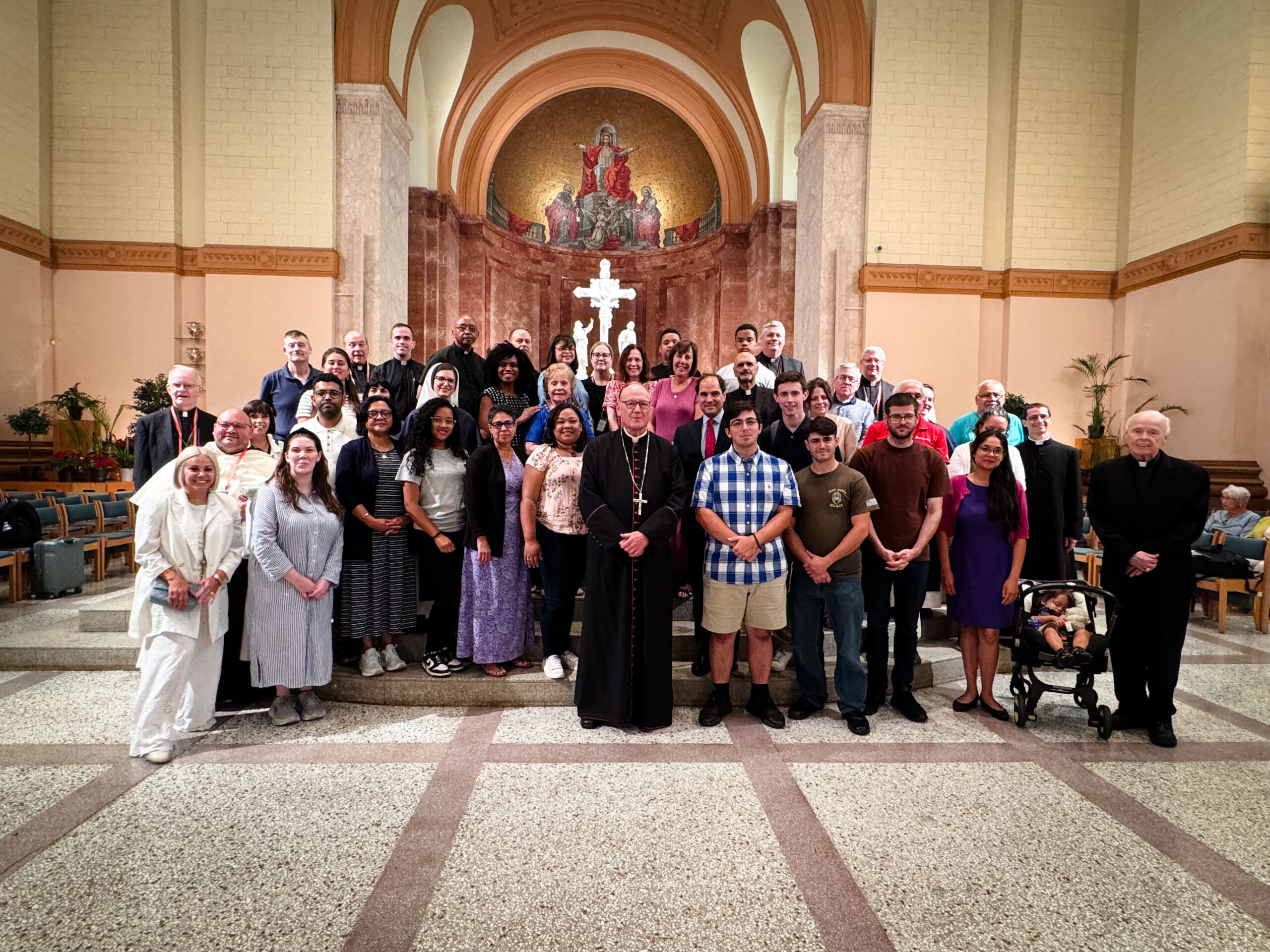 Cardinal Dolan Celebrates Mass For New York Pilgrims At National
