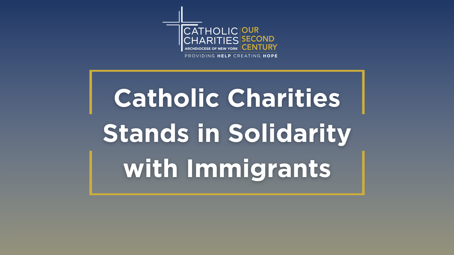 Catholic Charities Stands in Solidarity with Immigrants - The Good Newsroom
