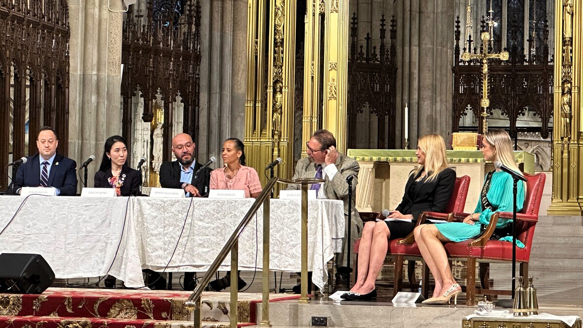 Mira Sorvino and Sam Sarelli Lead Anti-Trafficking Panel at St. Patrick ...