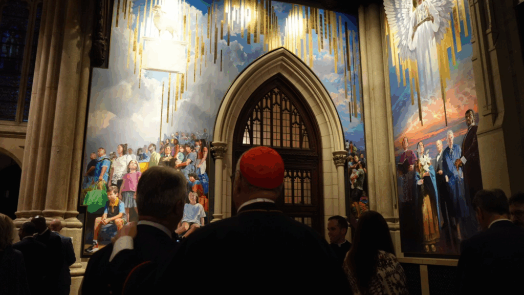 Cardinal Timothy Dolan Unveils Historic Mural at Saint Patrick’s ...